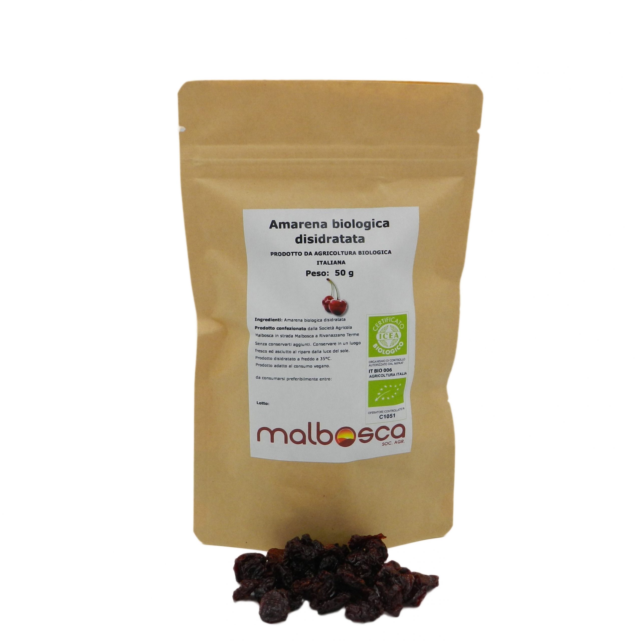 Amarena disidratata biologica senza zucchero | Malbosca